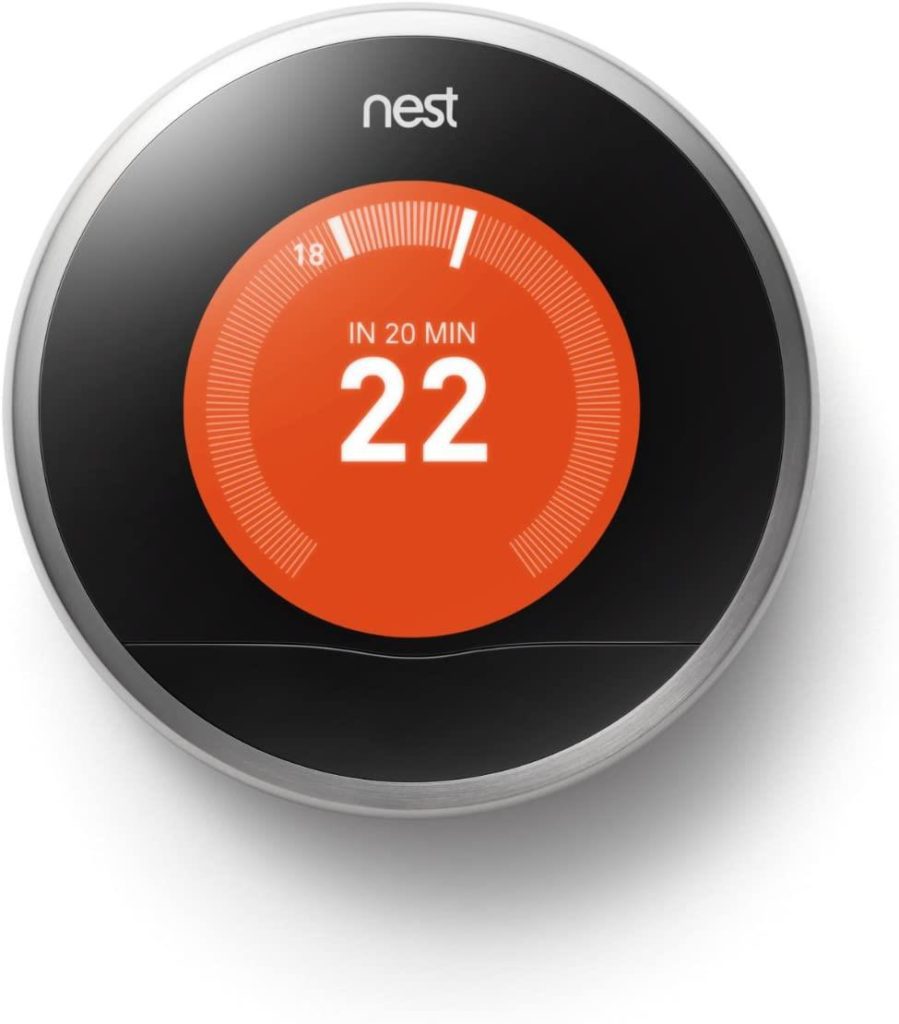Google Nest® Smart Learning Thermostat - Stainless T200377, 3nd Gen ...